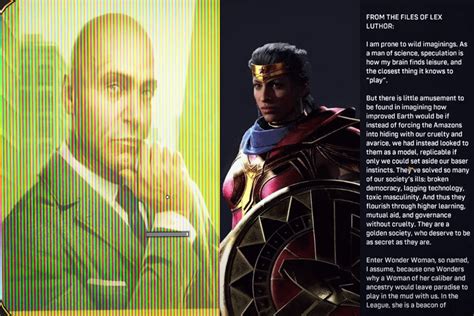 If Lex Luthor Meets Wonder Woman How Would Their Conversation Look