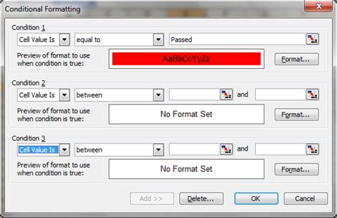 Conditional Formatting In Excel 2003 2007 2010 And 2013