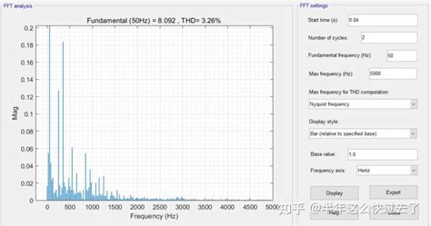 simulink示波器中的数据导入powrgui中进行快速fft分析 知乎