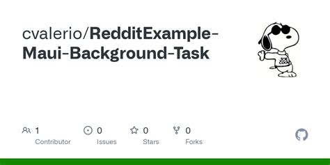 Github Cvalerioredditexample Maui Background Task