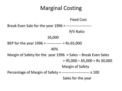 PPT Marginal Costing PowerPoint Presentation Free Download ID 6427277