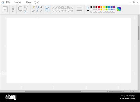 Graphic Drawing Application Panel Digital Program For Paint Toolbar