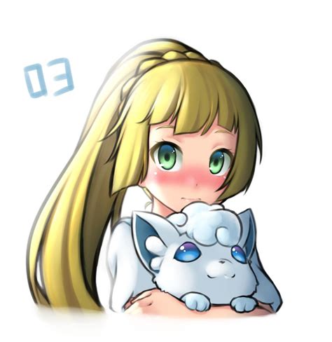 Lillie And Alolan Vulpix Pokemon And 2 More Drawn By Pinguinkotak