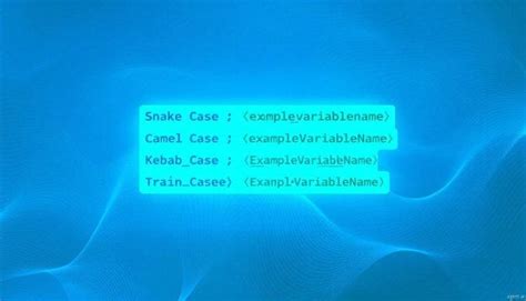 Naming Conventions In Programming Snake Case Camel Case Pascal Case