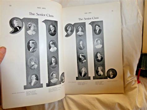 Vintage Yearbook Commencement Fresno High School Cal 1911 Womens