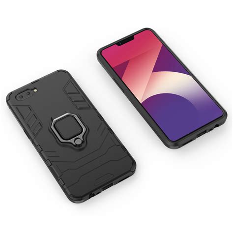 Slim Armour Tough Shockproof Case For Oppo A S AX Black