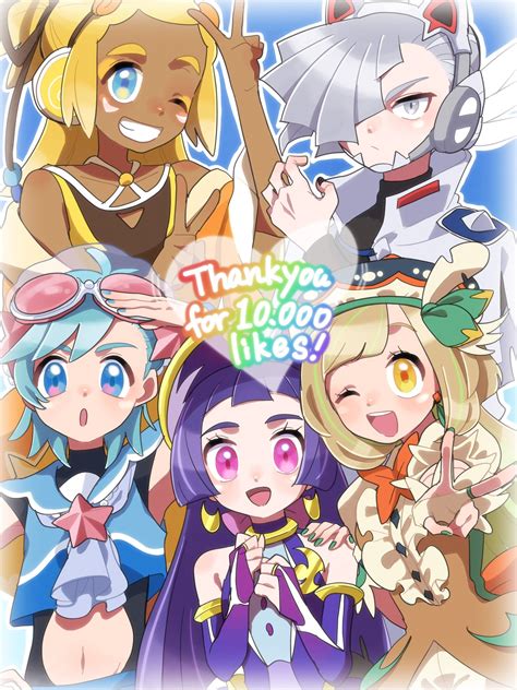 Lillie Selene Rowlet Elio Gladion And More Pokemon And More Drawn By Aria Pkmn Danbooru
