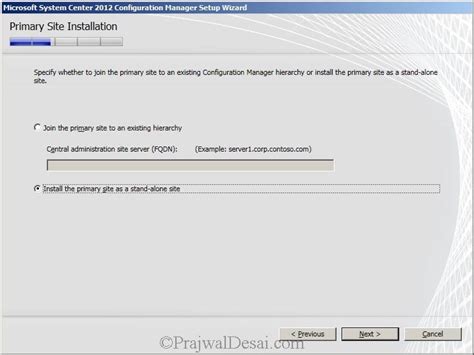Deploying SCCM 2012 Part 6 Installing SCCM 2012 Snap 11 Prajwal Desai