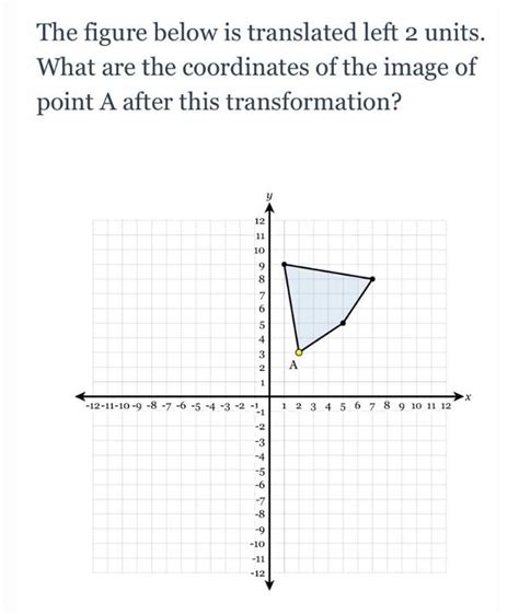 [answered] The Figure Below Is Translated Left 2 Units What A