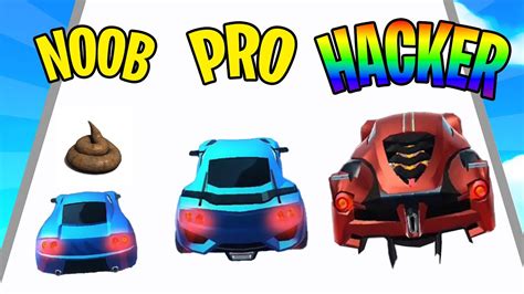 Noob Vs Pro Vs Hacker Dans Race Master Youtube