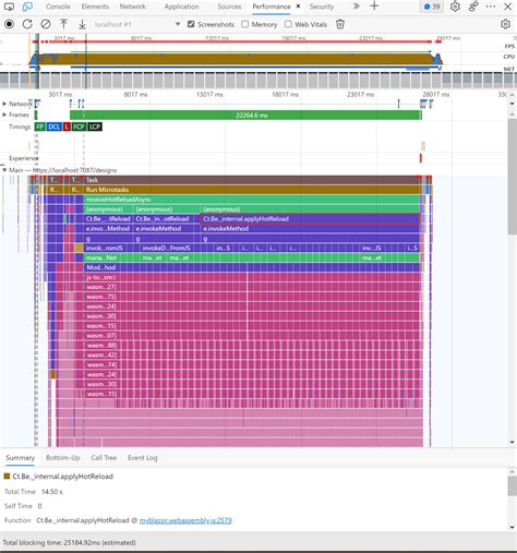 Reapplying Hot Reload Deltas On Load Can Cause Browser Hang · Issue 37642 · Dotnetaspnetcore