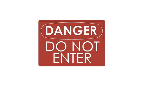 Free Stl File Do Not Enter・3d Printing Design To Download・cults