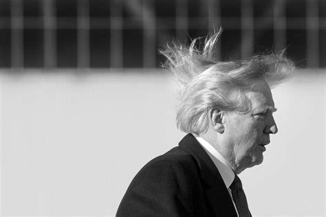Watch Donald Trumps Hair Flaps In The Wind Revealing His Scalp And