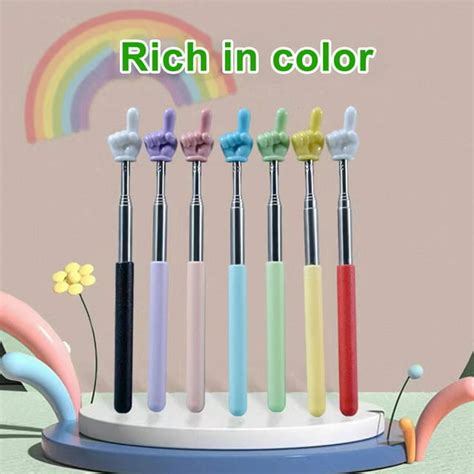 Mairbeon Extendable Finger Stick Retractable Telescopic Classroom Teachers Pointer Stick Mini