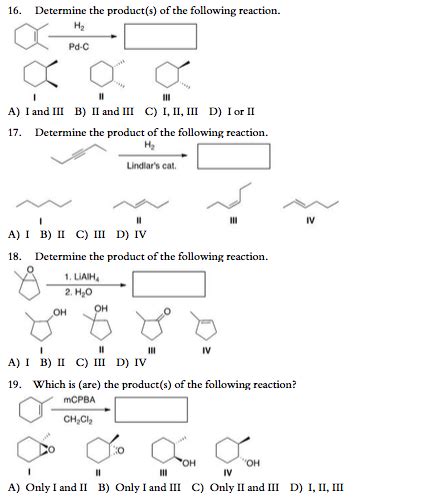 Solved Determine The Product S Of The Following Reaction