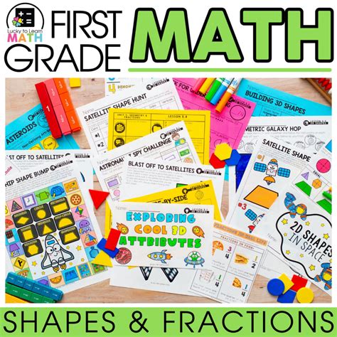 Geometry Shapes And Fractions Unit Lucky Little Learners