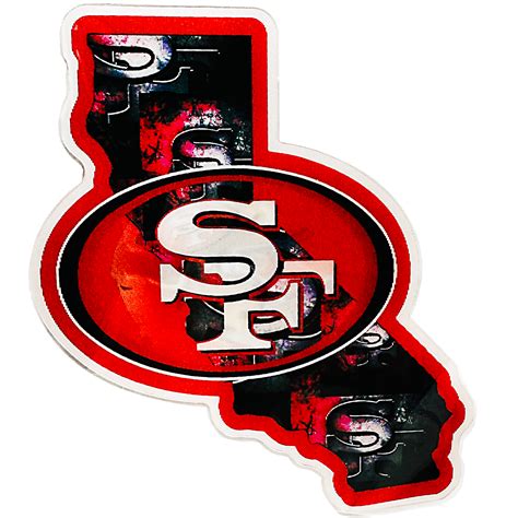 3d3dk026 San Francisco 49ers Sticker Db Distro