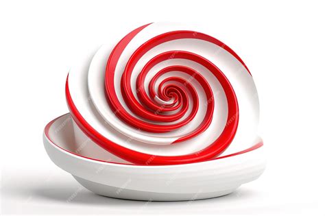 Premium Ai Image 3d Red Cyclone Background