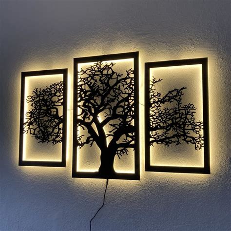 Led Light Tree Of Life Tree Of Life Metal Wall Decor Tree Of Life Led Sign Tree Of Life Wall