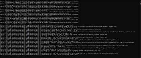 19 58 33 Forge Version Check INFO Forge VersionCheck Forge Found Status UP TO DATE