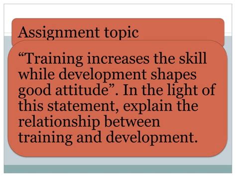 Pp2 Difference Between Training And Development Ppt