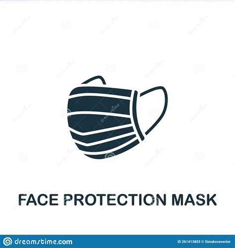 Face Protection Mask Icon Monochrome Simple New Normality Icon For Templates Web Design And