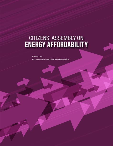 New Brunswick Citizens Electricity Affordability Roadmap Ccnb