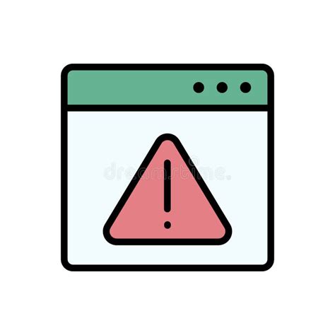 Website Cyber Attack Alert Icon Simple Color With Outline Vector Elements Of Hacks Icons For Ui