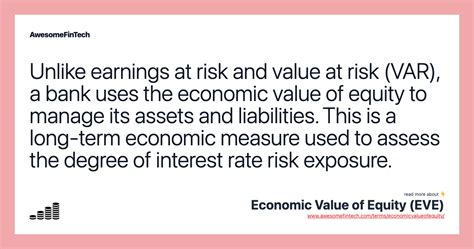 Economic Value Of Equity Eve Awesomefintech Blog