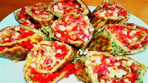 Руло от тиквички с плънка от печени чушки и котидж сирене Вкусно и леко ястие без месо Youtube