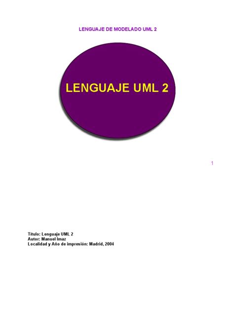 Lenguaje Uml 2 Parte 1 Pdf Lenguaje De Modelado Unificado Software
