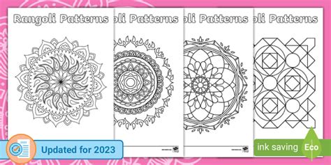 Free Printable Rangoli Patterns Pattern And Stencils