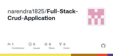 Github Narendra1825full Stack Crud Application