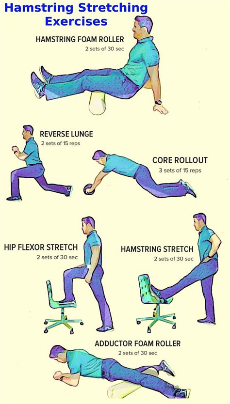 Hamstring Stretches Printable