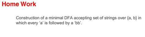 Solved Construction Of A Minimal Dfa Accepting Set Of