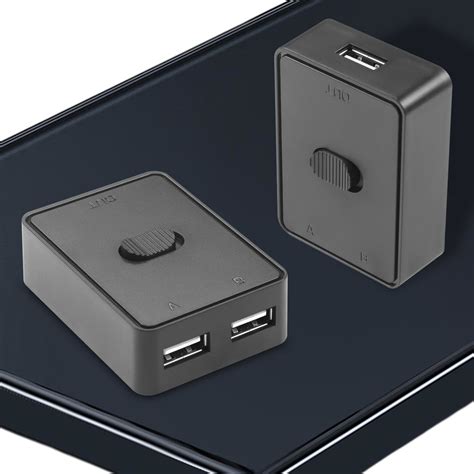 GetUSCart CERRXIAN USB2 0 Switch Selector USB KVM Switcher Adapter Bi Directional USB Sharing