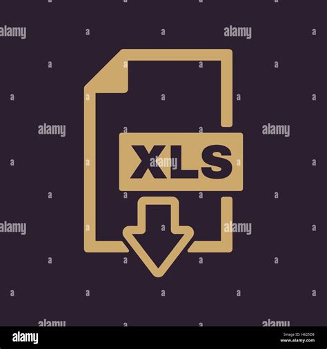 The XLS Icon File Format Symbol Flat Stock Vector Image Art Alamy