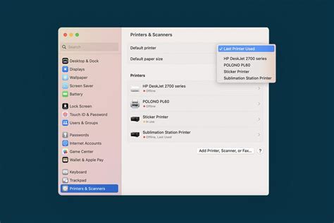 How To Set Default Printer On Mac MacOS Ventura Or Earlier