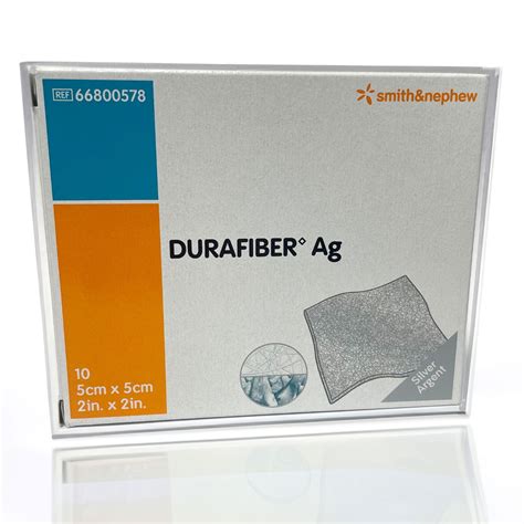 Durafiber Ag Sterile Dressing Protease 5x5cm 10 Ashtons