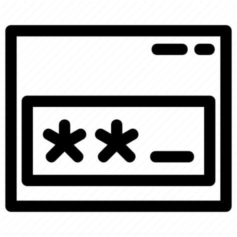 Password Security Access Protection Secure Safet Icon Download