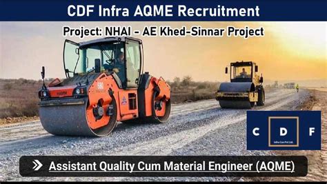 Cdf Infra Aqme Recruitment Civil Qa Qc And Lab Testing Job Maharashtra Construction Placement