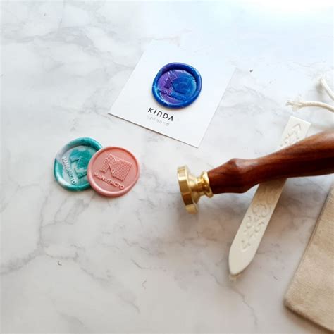 주문제작 실링왁스 스탬프 Set헤드우드손잡이왁스 아이디어스