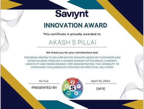 Akash Pillai On Linkedin I Am Thrilled And Proud To Have Been Recognized By My Team And Awarded