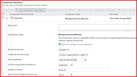 Sam Component Monitor Not Reporting Accurate Data Forum Server