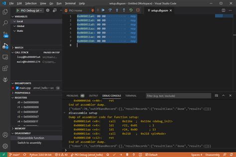 Disassemble Function Shows Wrong Output For Atmelavr Avr Stub · Issue 230 · Platformio