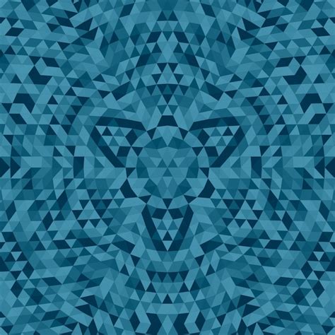 Premium Vector Round Abstract Geometrical Triangle Mandala Background Symmetric Vector