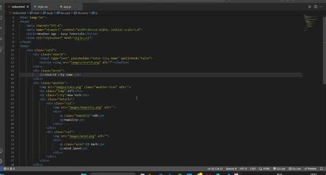 Weatherwebsite Html Css Javascript Api Learning Growth Madhusri R