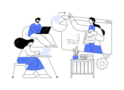 Premium Vector Online Workshop Abstract Concept Vector Illustration