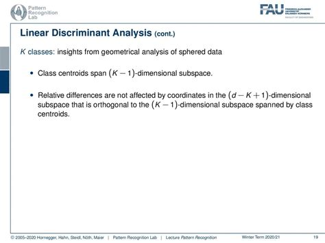 Lecture Notes In Pattern Recognition Episode 12 Discriminant