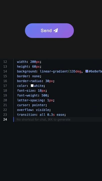 Animated Send Button Animatedbutton Coding Webdesign Webdevelopment Programming Shorts